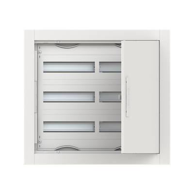 ABB Szafka rozdzielcza aparatury modułowej 3R2K 72 modułów IP30 podtynkowa, II klasa izolacji ...